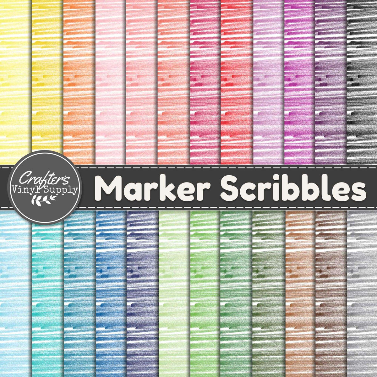 Marker Scribbles Patterns – Crafter's Vinyl Supply