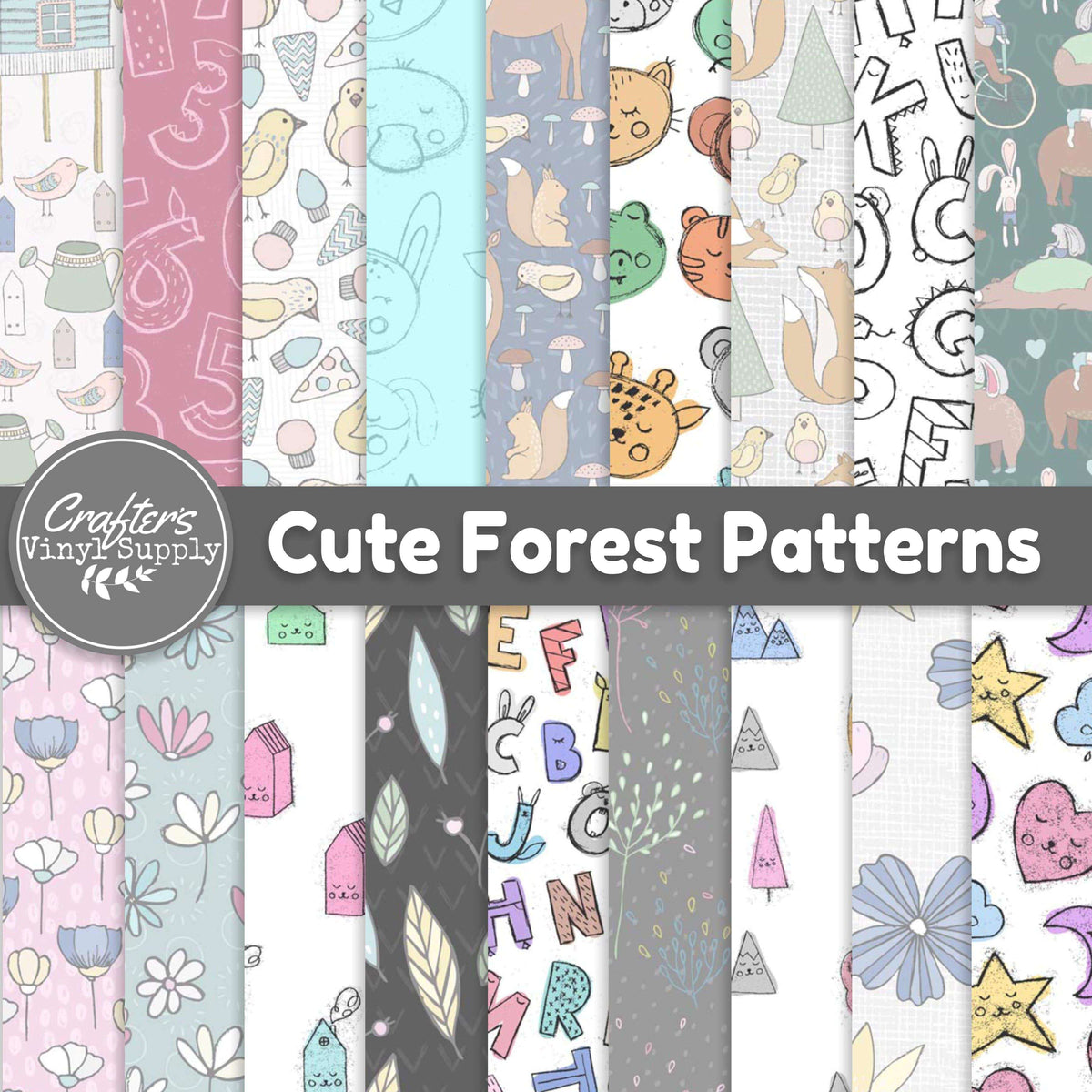 Cute Forest Patterns – Crafter's Vinyl Supply