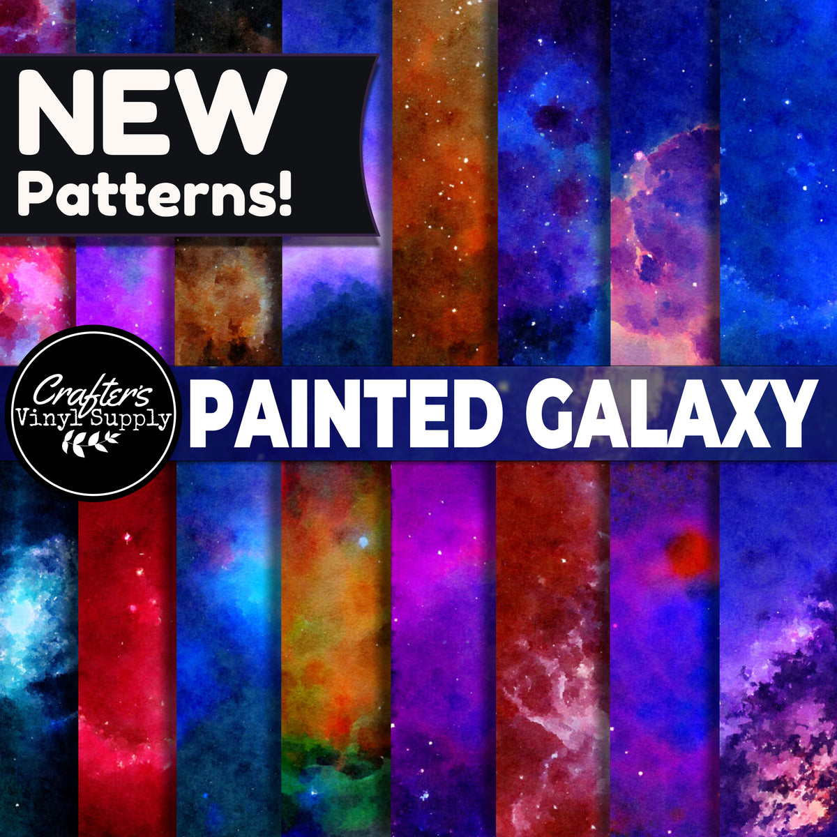 Painted Galaxy Patterns – Crafter's Vinyl Supply