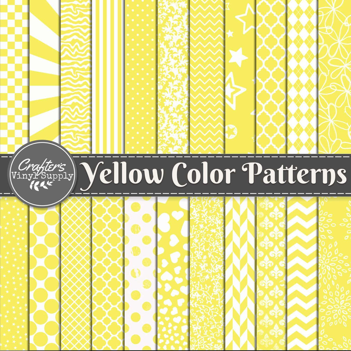 Yellow Color Patterns – Crafter's Vinyl Supply