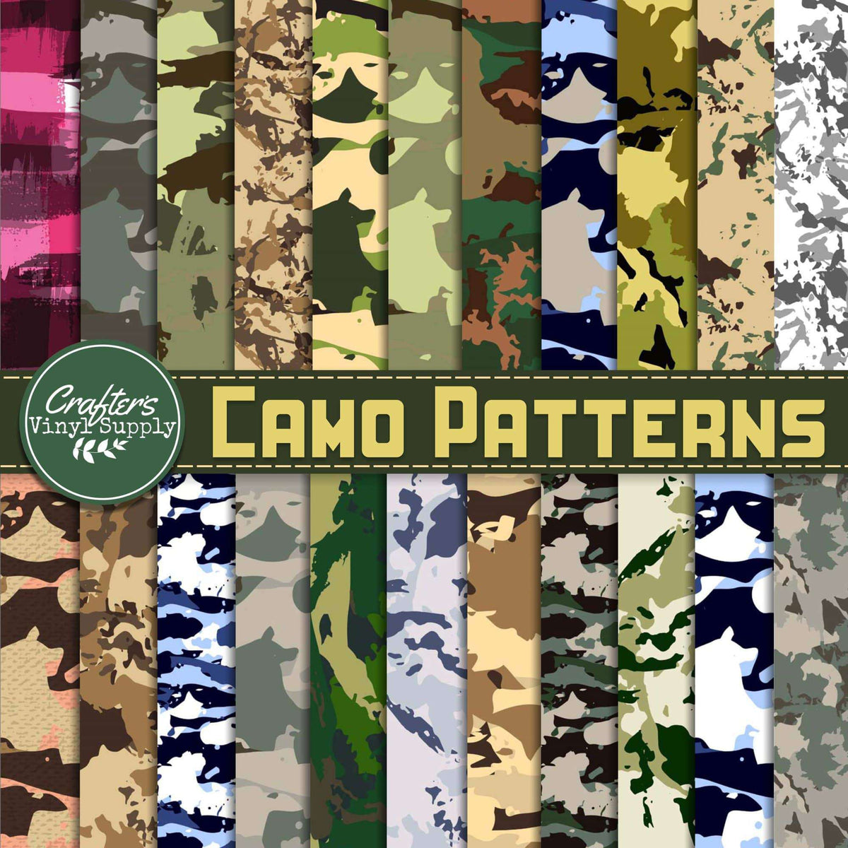 Camo Patterns – Crafter's Vinyl Supply