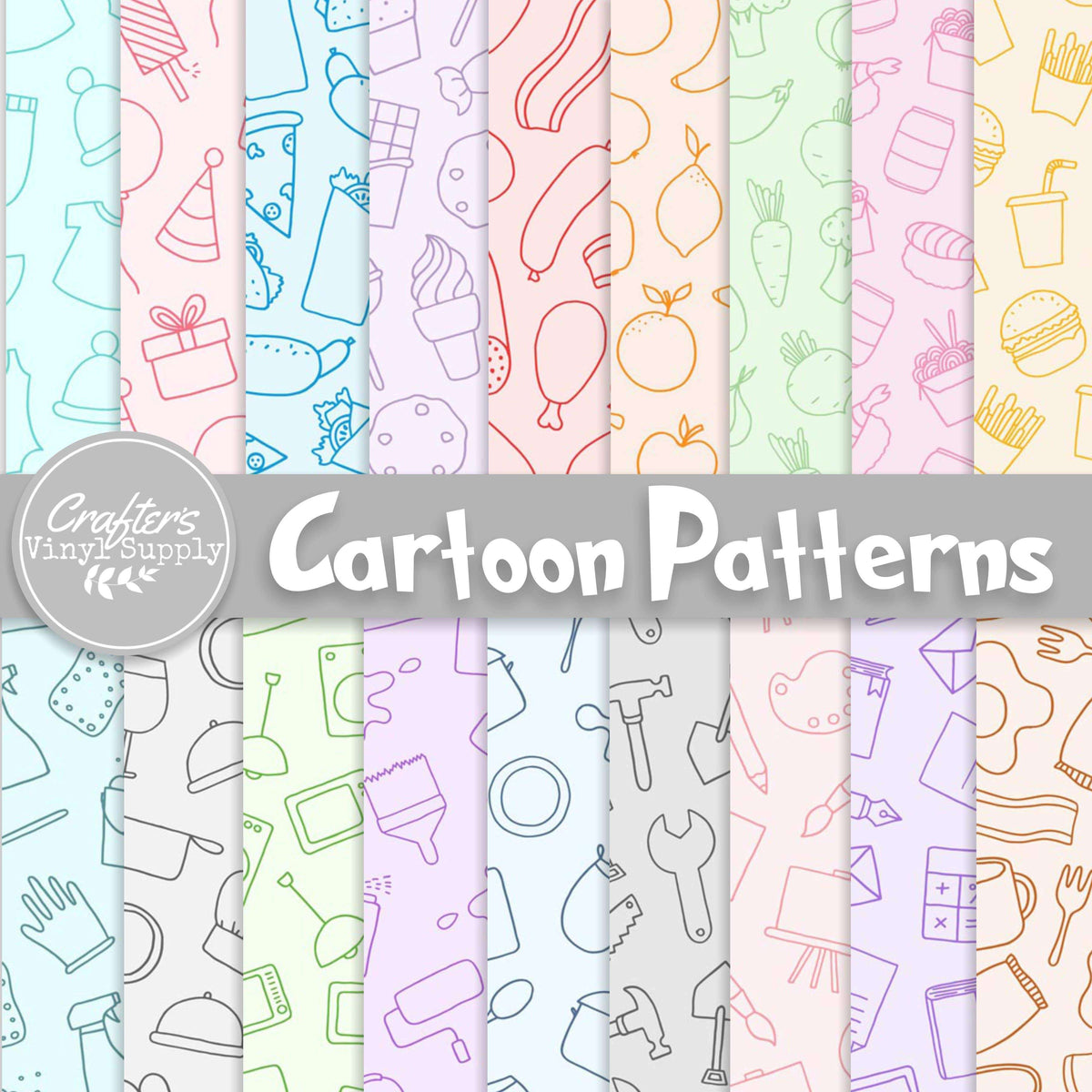 Cartoon Patterns – Crafter's Vinyl Supply