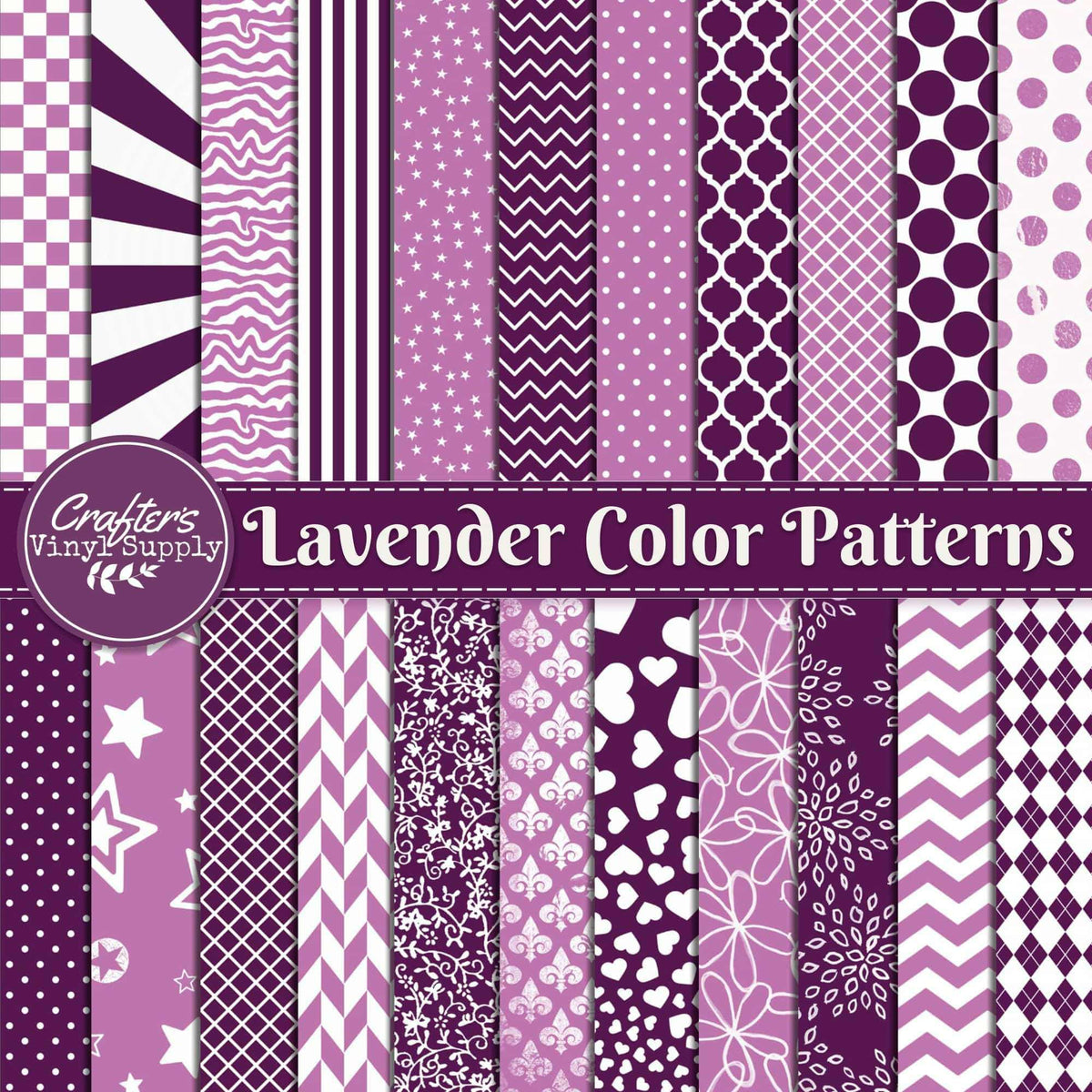 Lavender Color Patterns – Crafter's Vinyl Supply