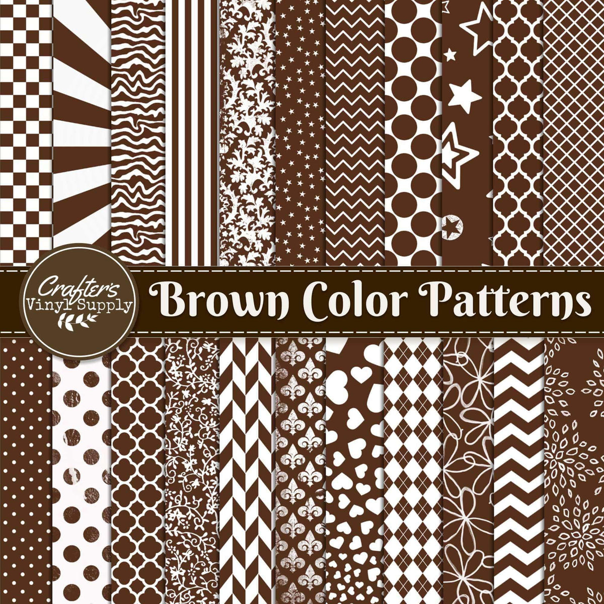 Brown Color Patterns – Crafter's Vinyl Supply