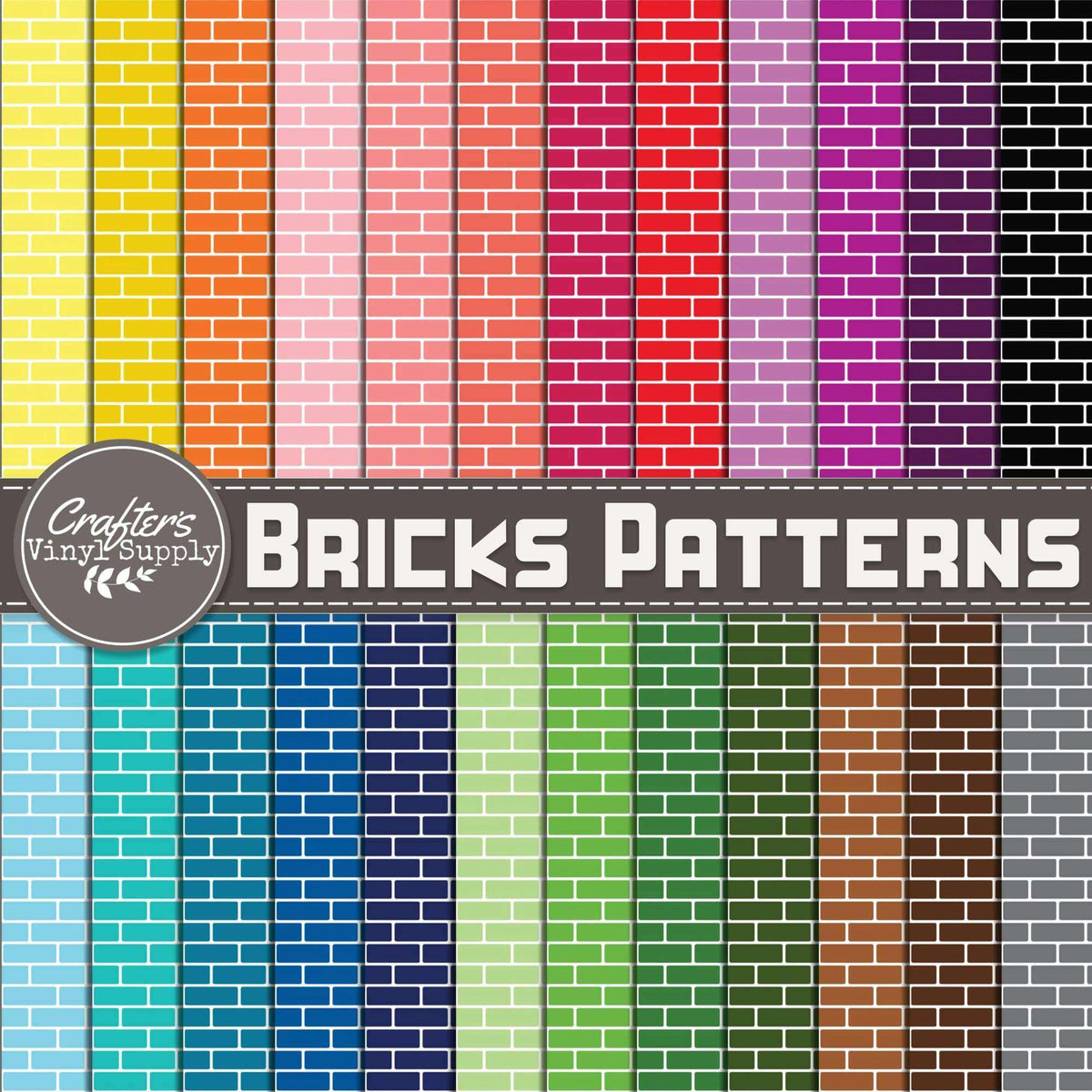 Bricks Patterns – Crafter's Vinyl Supply