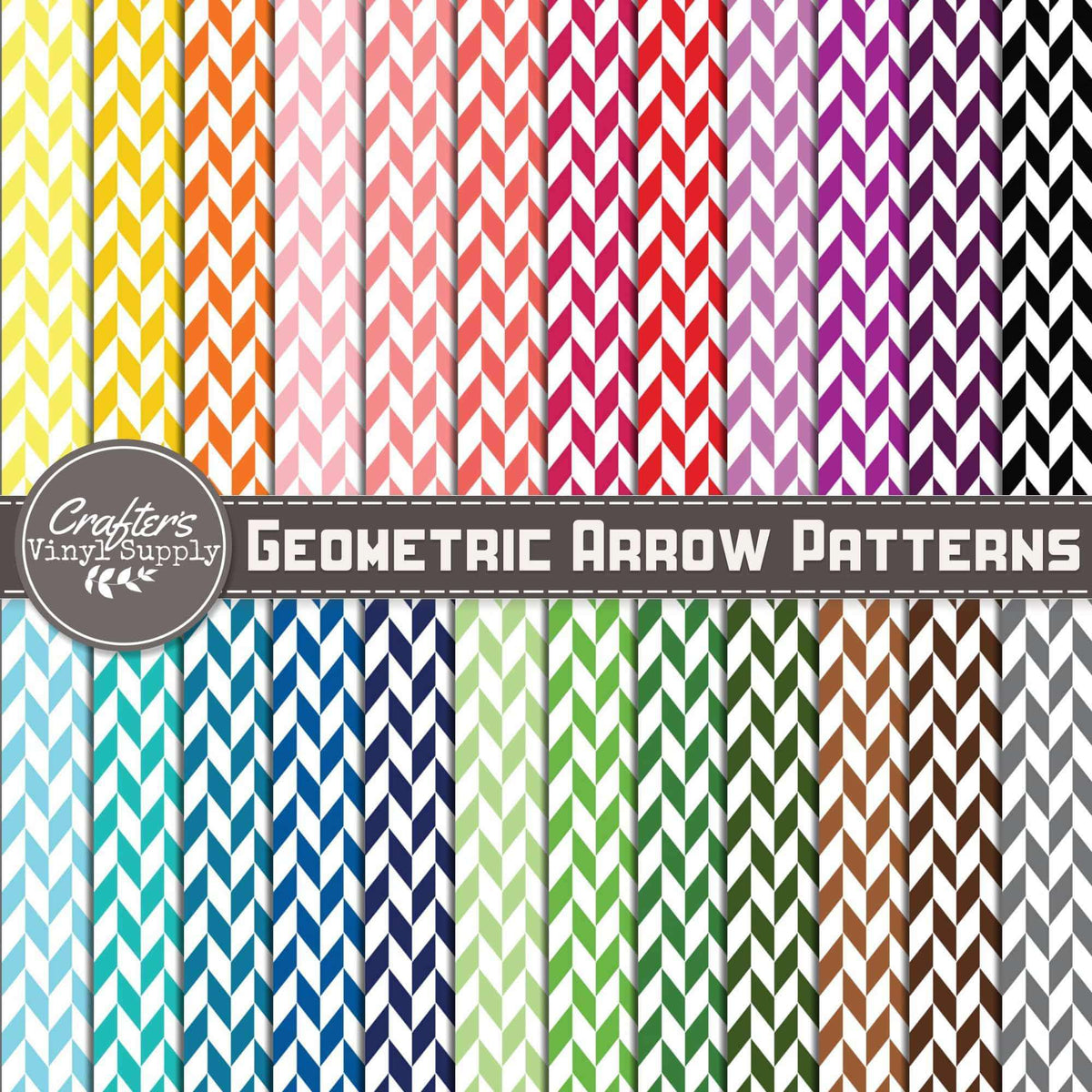 Geometric Arrow Patterns – Crafter's Vinyl Supply