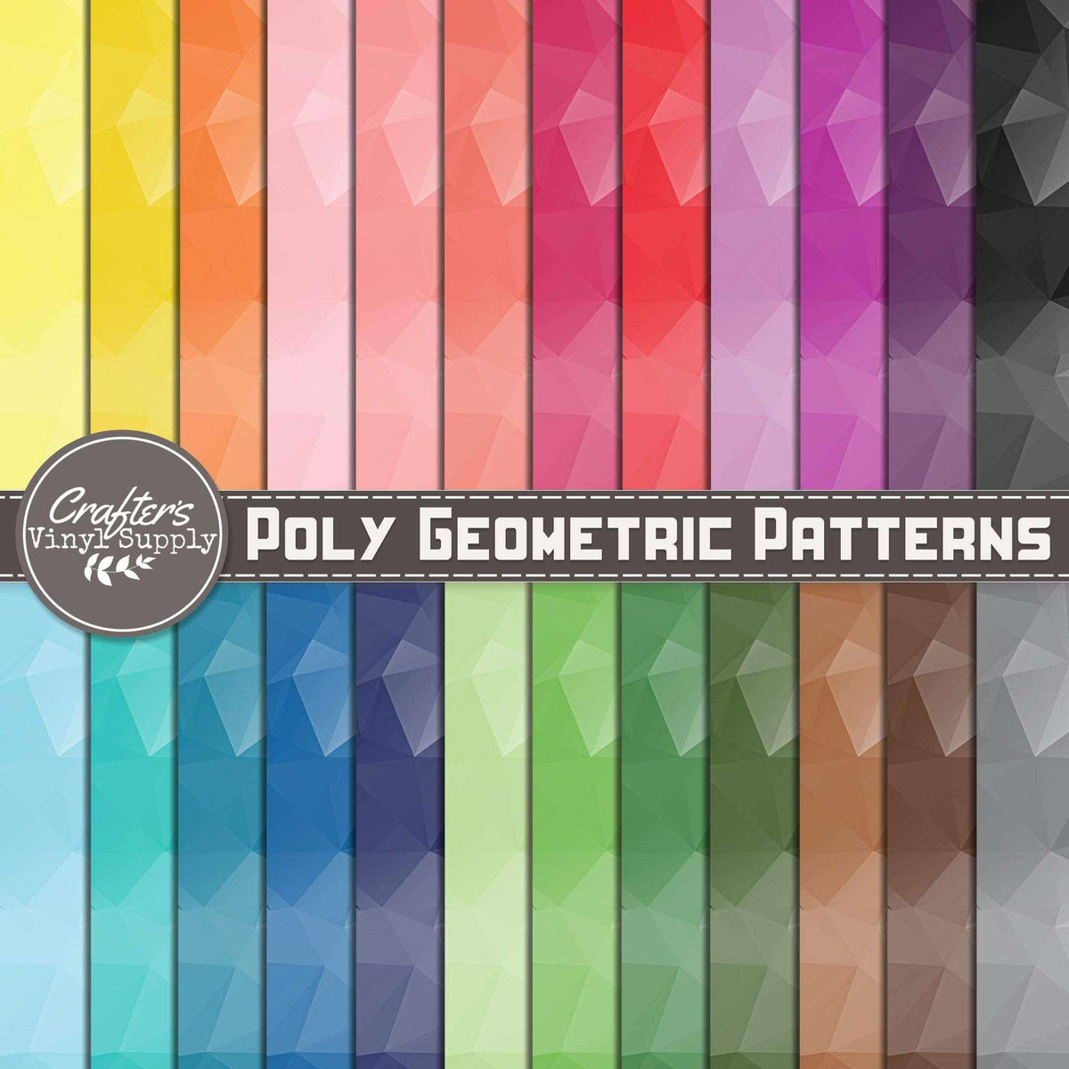 Poly Geometric Patterns – Crafter's Vinyl Supply
