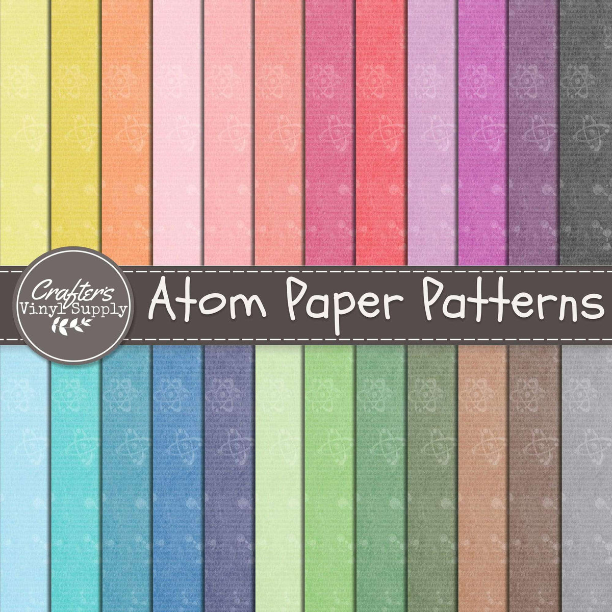 Atoms Paper Patterns – Crafter's Vinyl Supply